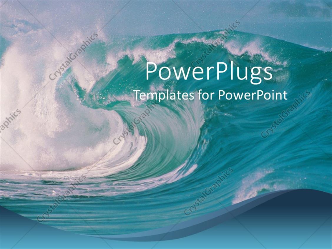 PowerPoint Template: Ocean waves crashing, beach, blue sky (30886) PowerPoint Template: Ocean waves crashing, beach, blue sky (30886)